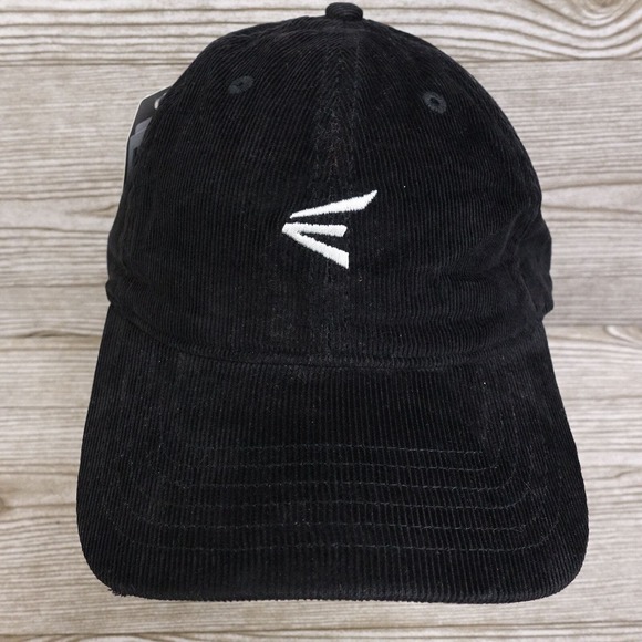 Cap America | Accessories | Nwt Easton Logo Black Corduroy Strapback ...